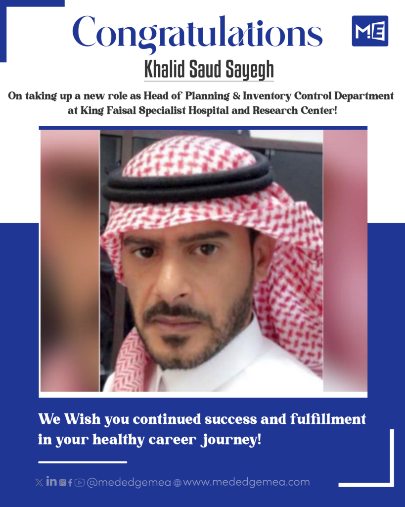 Khalid Saud Sayegh takes up a new role as Head of Planning & Inventory ...