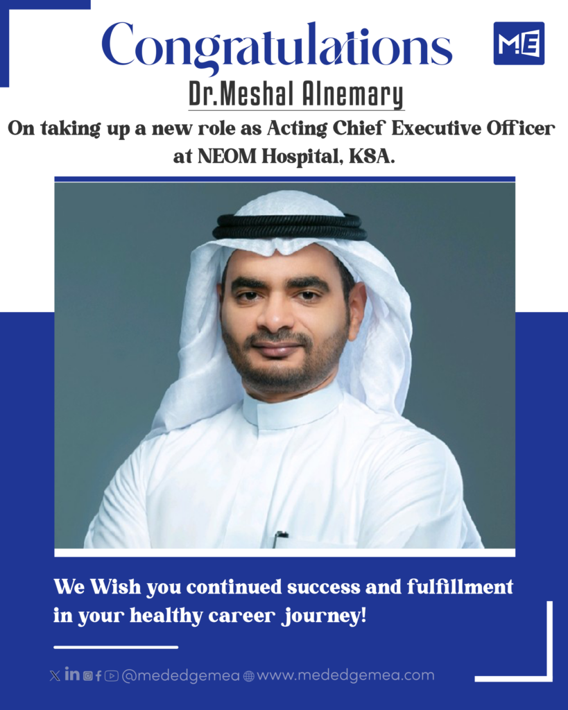 Congratulations! Dr. Meshal Alnemary for being appointed as Acting C.E ...